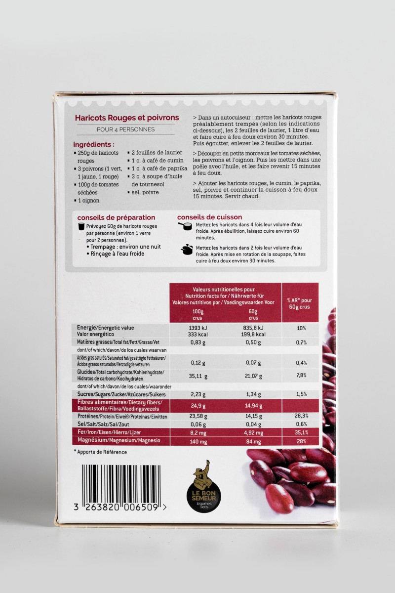 Haricots rouges 500g - Le Bon Semeur